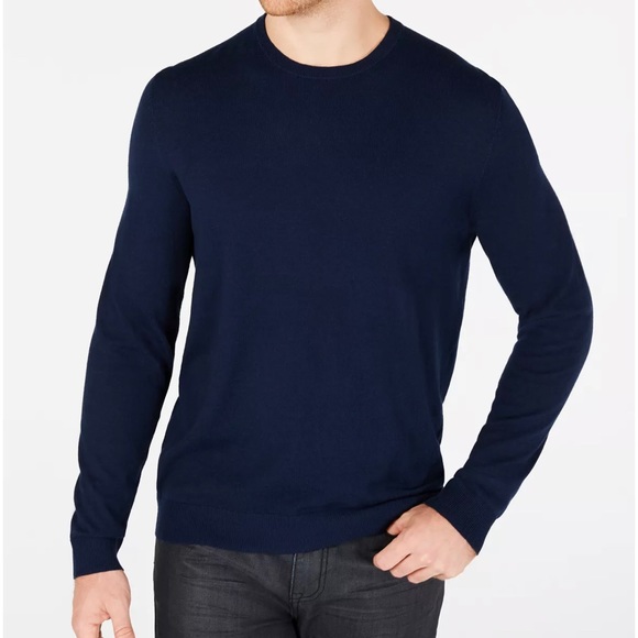 Club Room | Sweaters | Alfani Cable Knit Sweater Mens Xxl Neo Navy ...